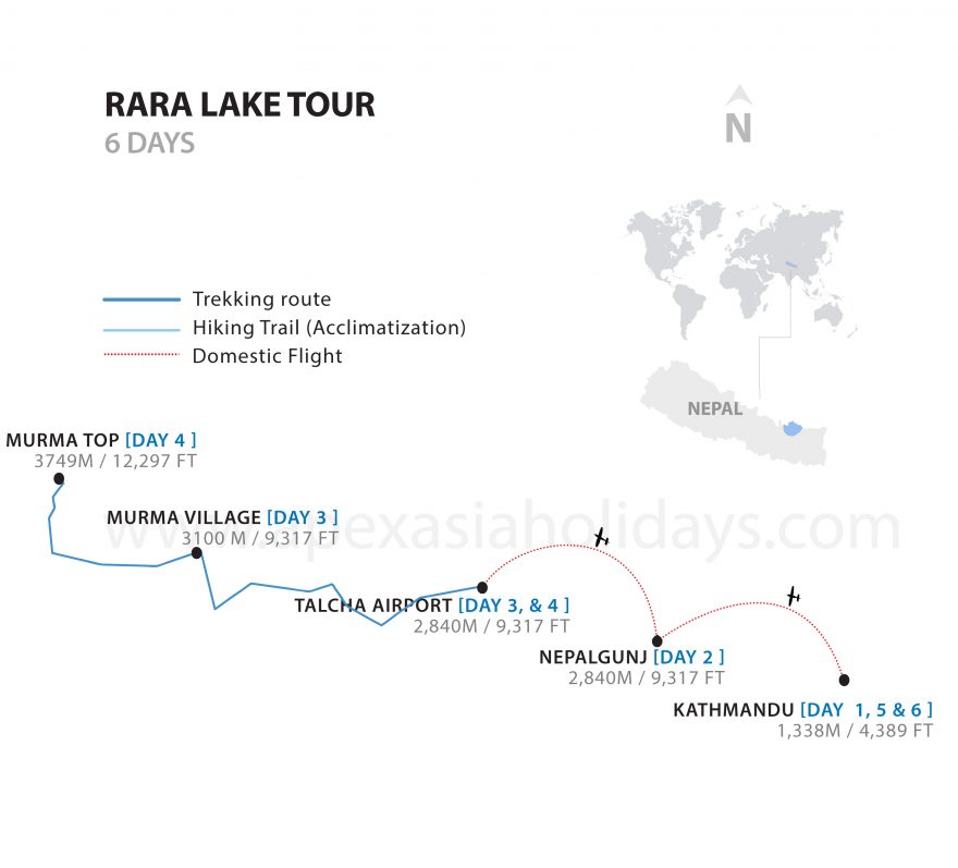 Rara Lake Tour - 5 Days | Apex Asia Holidays Itinerrary